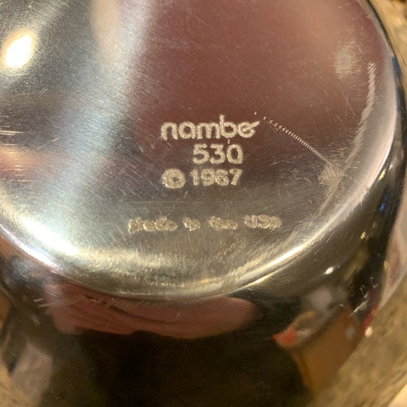 Nambe | Accents | Namb 53 Vintage 967 Made In Usa Tri Corner Bowl ...